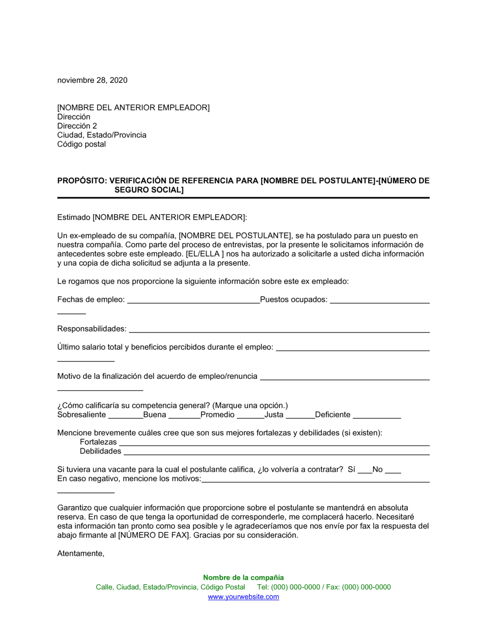 Carta De Referencia Explorá Plantillas De Cartas De Recomendación
