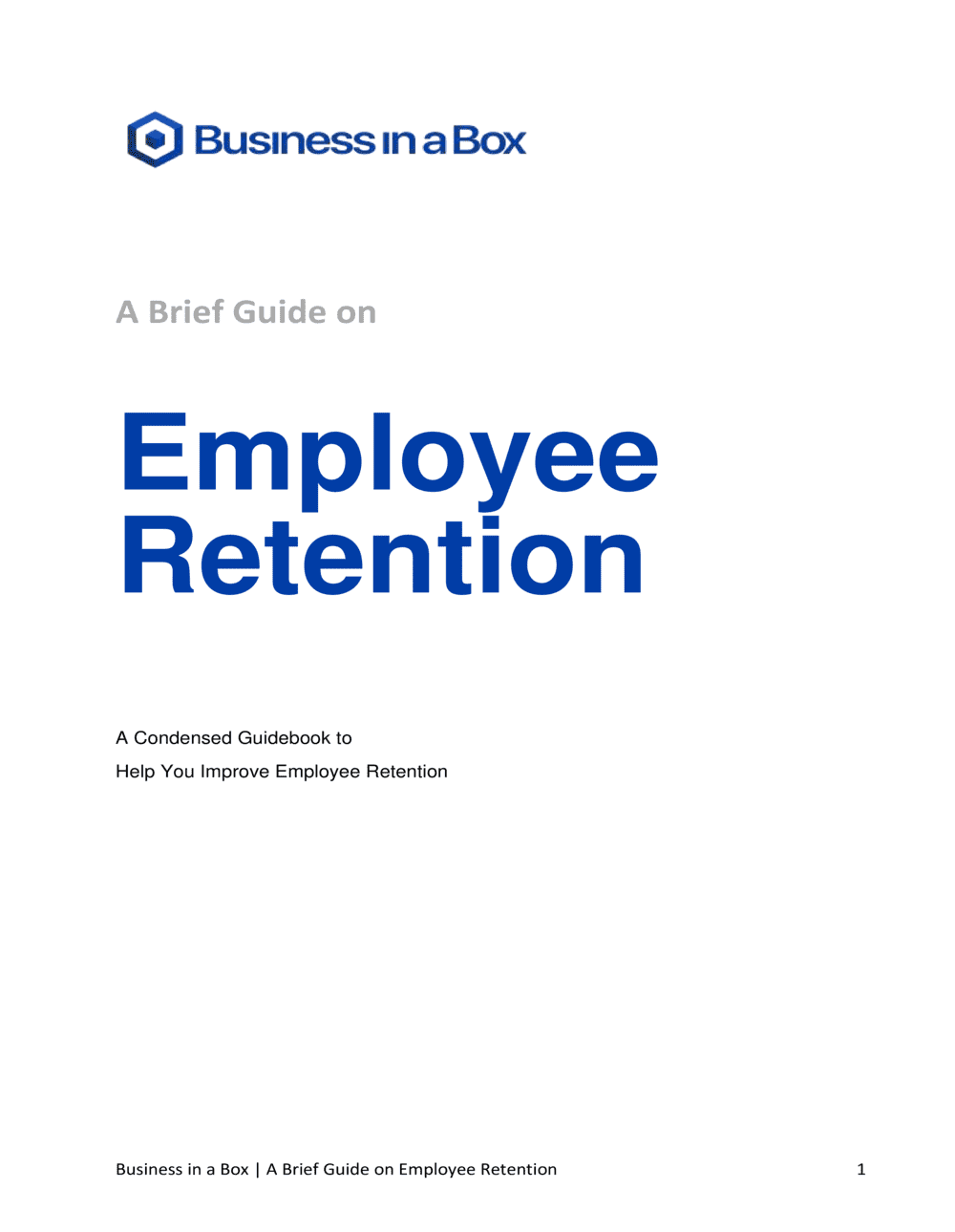 Employee Retention Guide Template (Word & PDF) - Free Trial